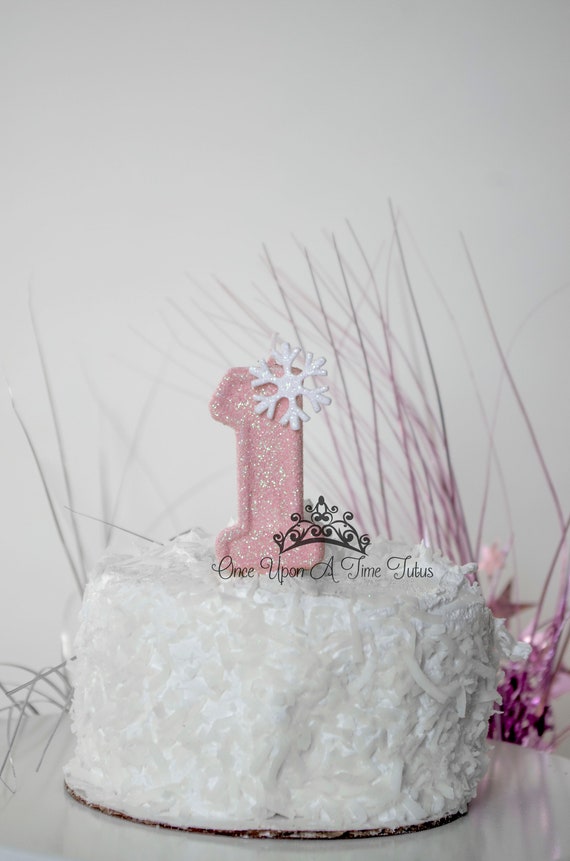 Pink Snowflake Birthday Cake