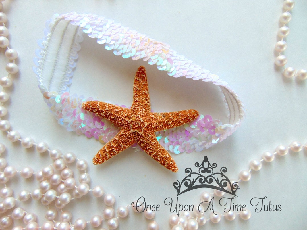 Starfish Headband, Under the Sea, White Starfish Headband, Mermaid ...