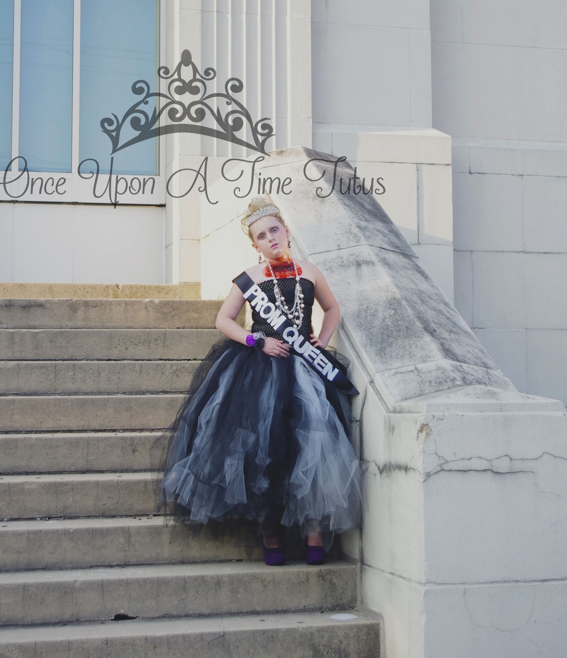 Zombie Prom Queen Halloween Costume Girls Witch Dress Floor - Etsy