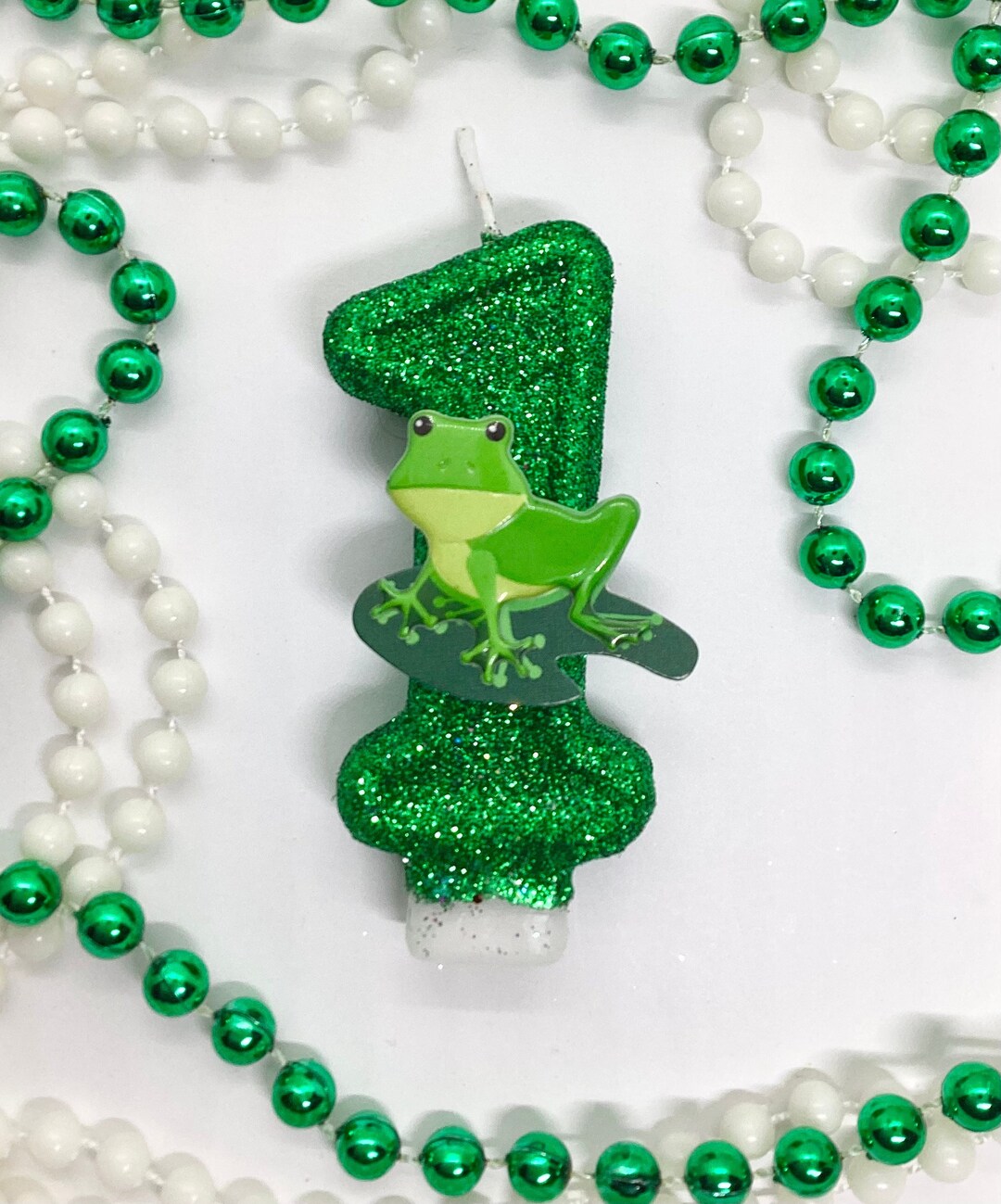 Frog Birthday Candle, Green Frog Party Decor, 1st Birthday Party Decor ...