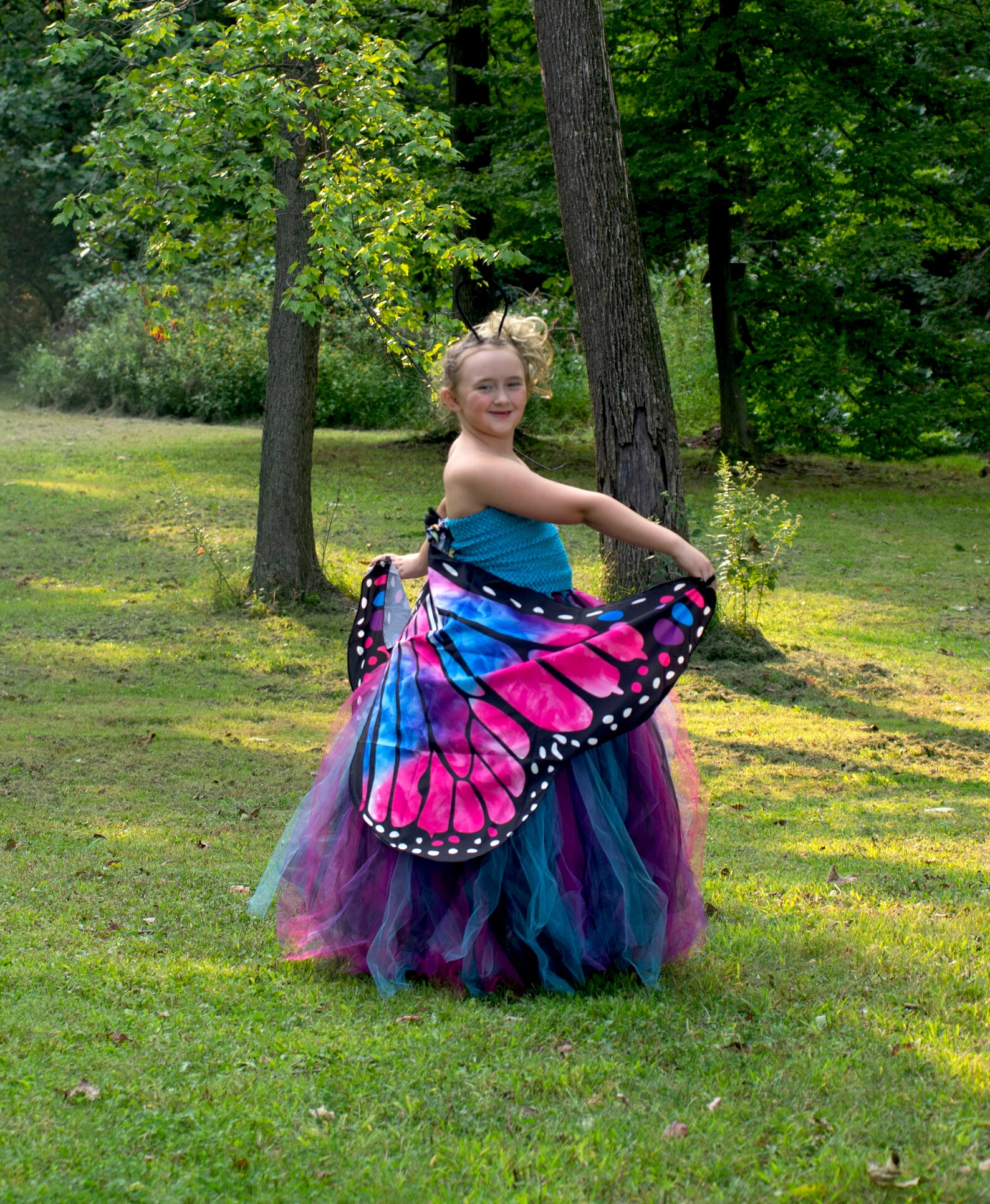 Pink Blue Butterfly Costume, Girls Monarch Butterfly, Toddler Butterfly ...