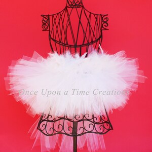 White Feather Tutu, Swan Tutu, Kids Chicken Tutu, Little Girls Tulle ...