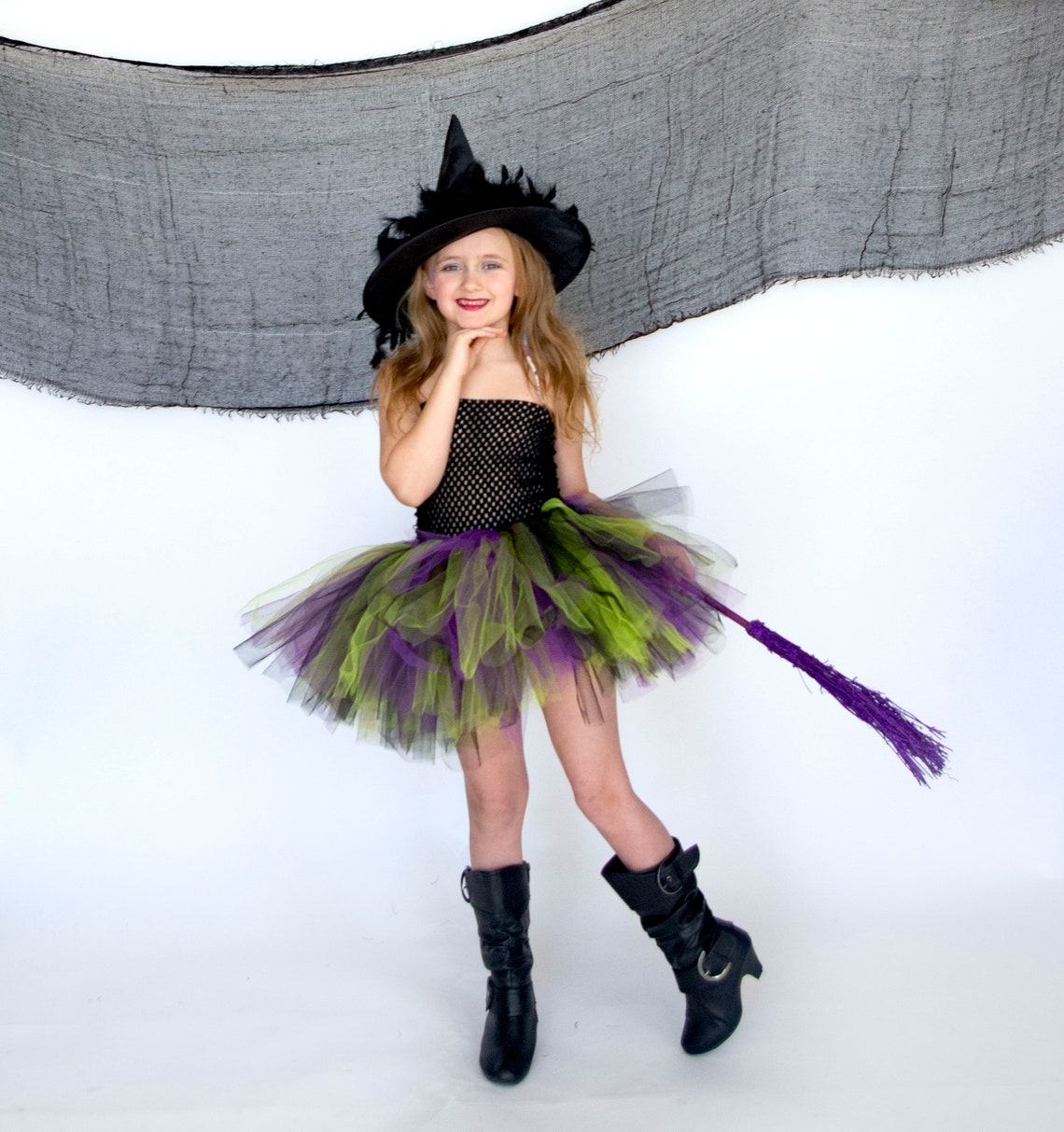 Witch Halloween Costume Witch Tutu Dress Little Girls Tutu - Etsy
