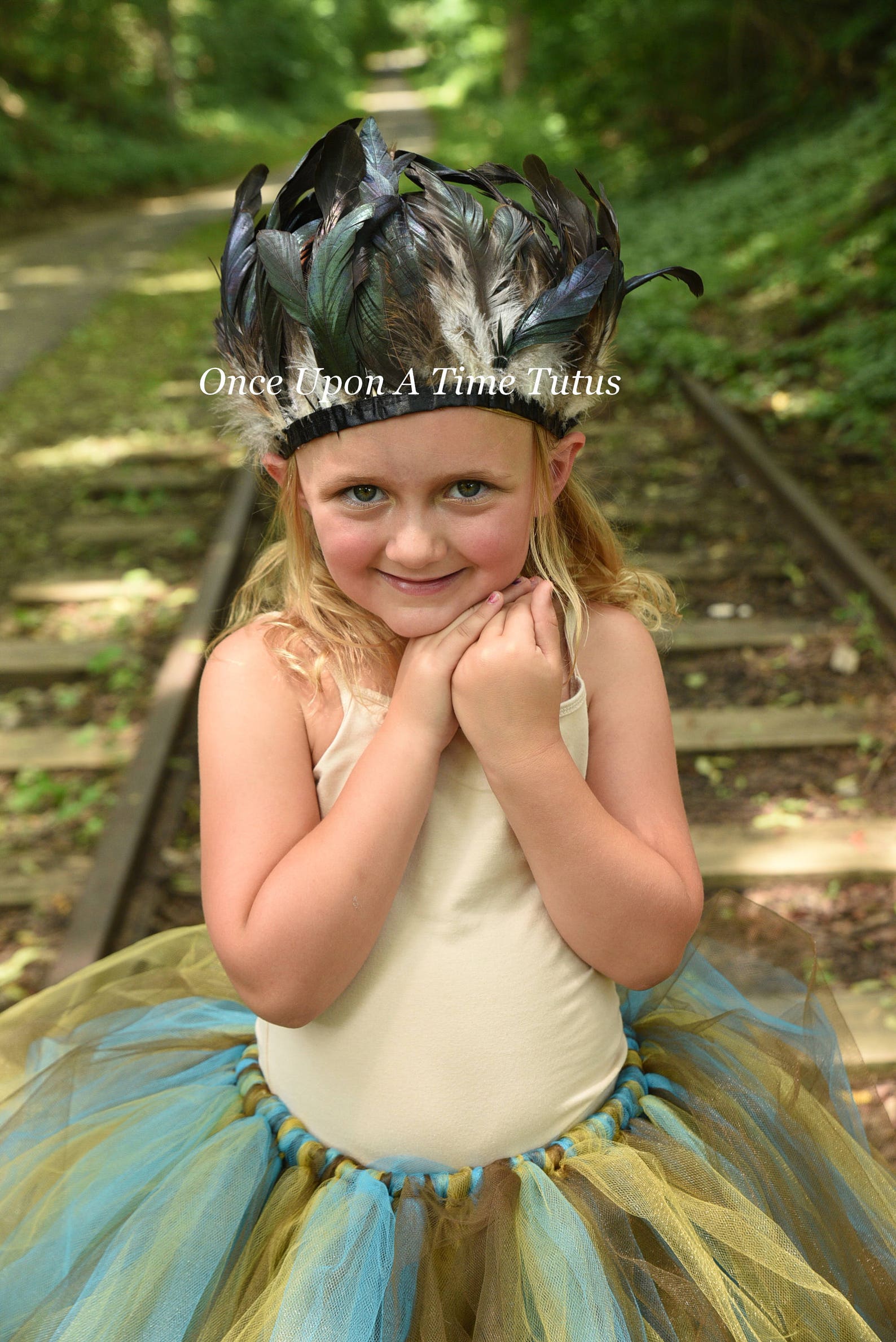 Gold Blue Tutu Skirt Long Fall Skirt Native American - Etsy