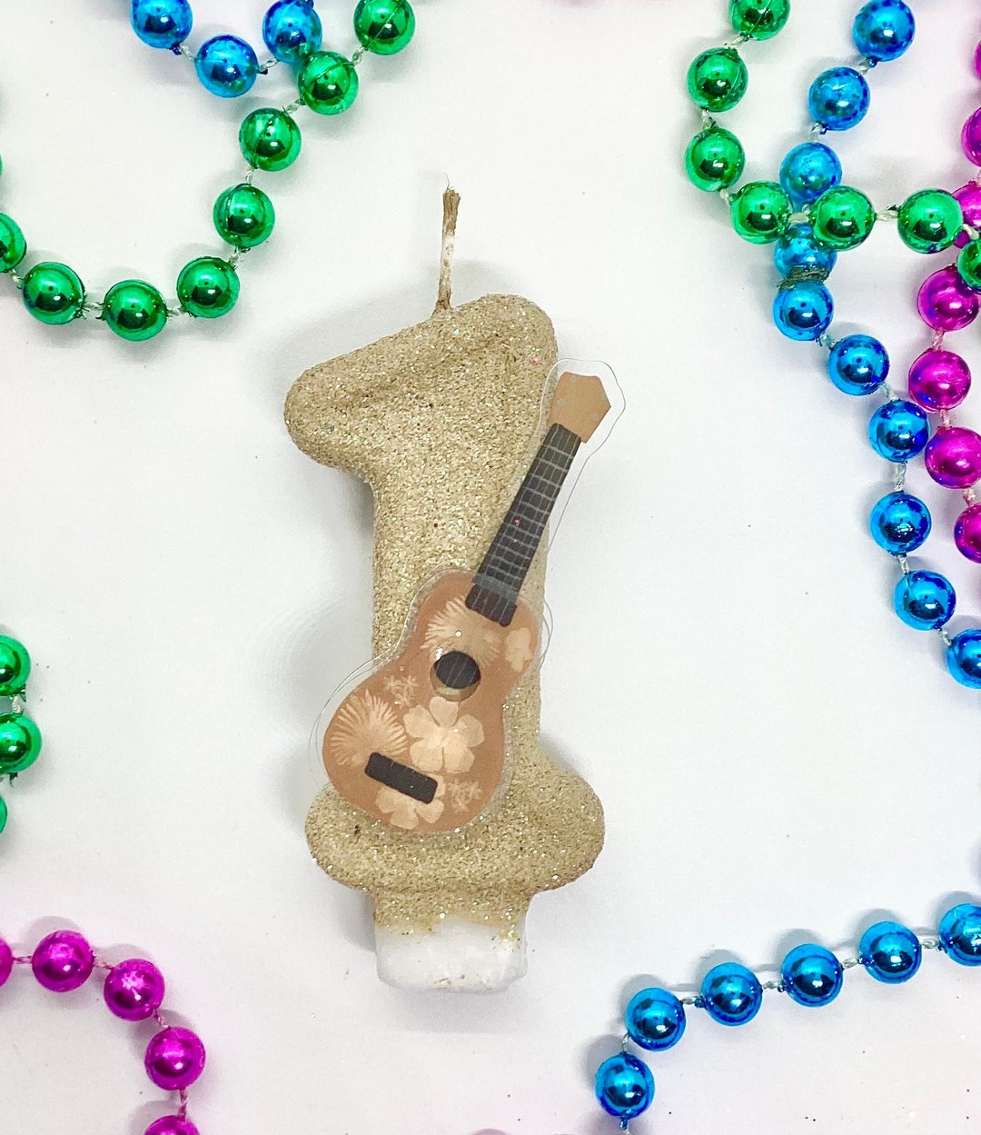 Guitar Birthday Candle, Music Theme Party Decor, Musician Birthday ...