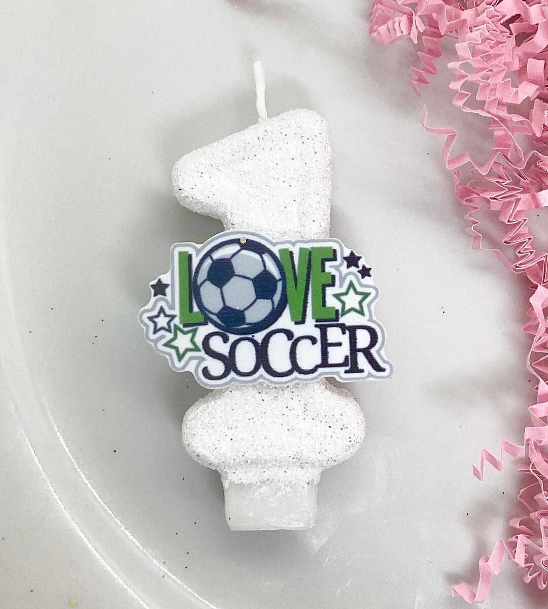 Soccer Birthday Candle Sports Party Decor Sports Ball - Etsy