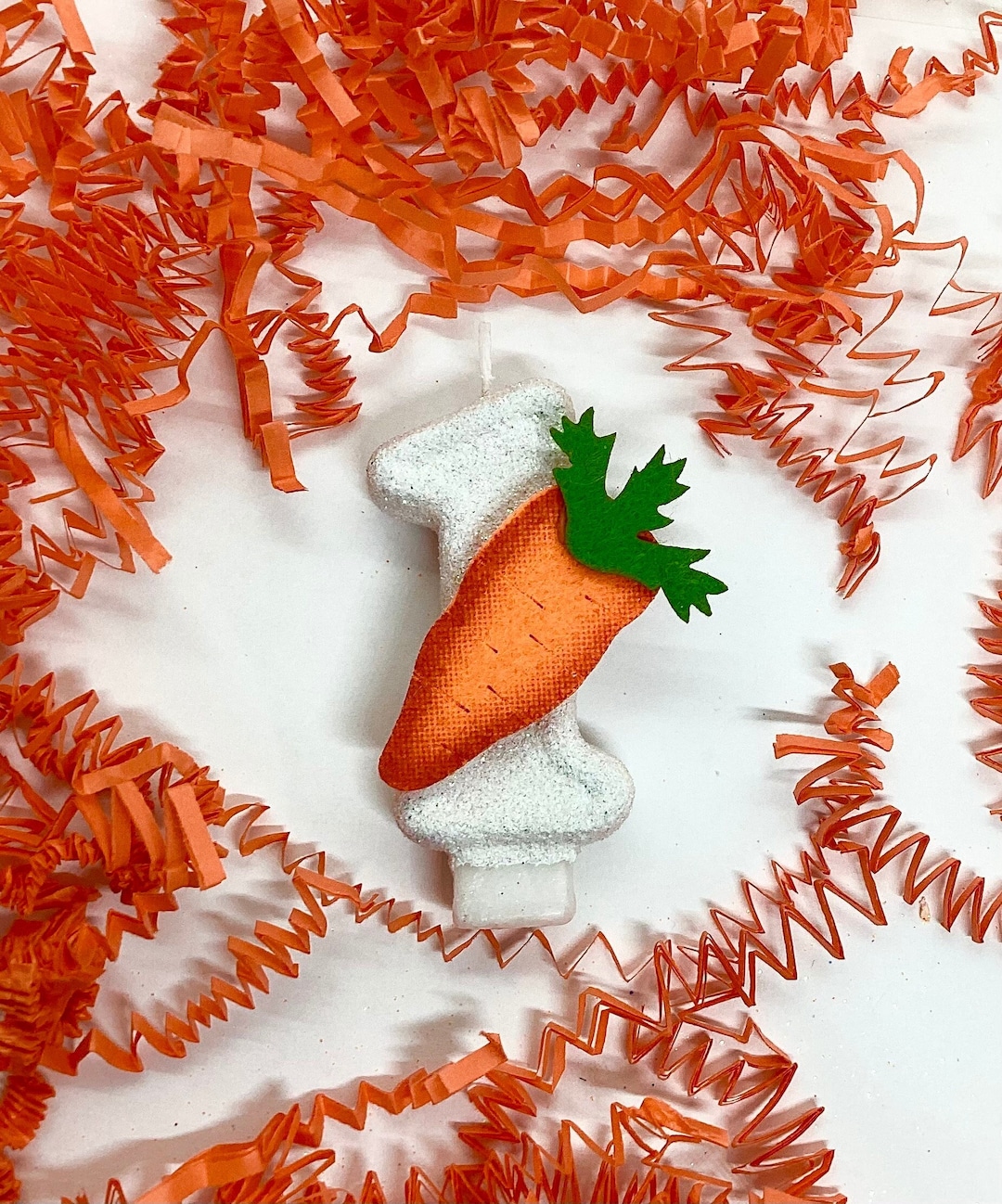 Carrot Birthday Candle, Veggie Party, Spring, Girls Party Decor ...