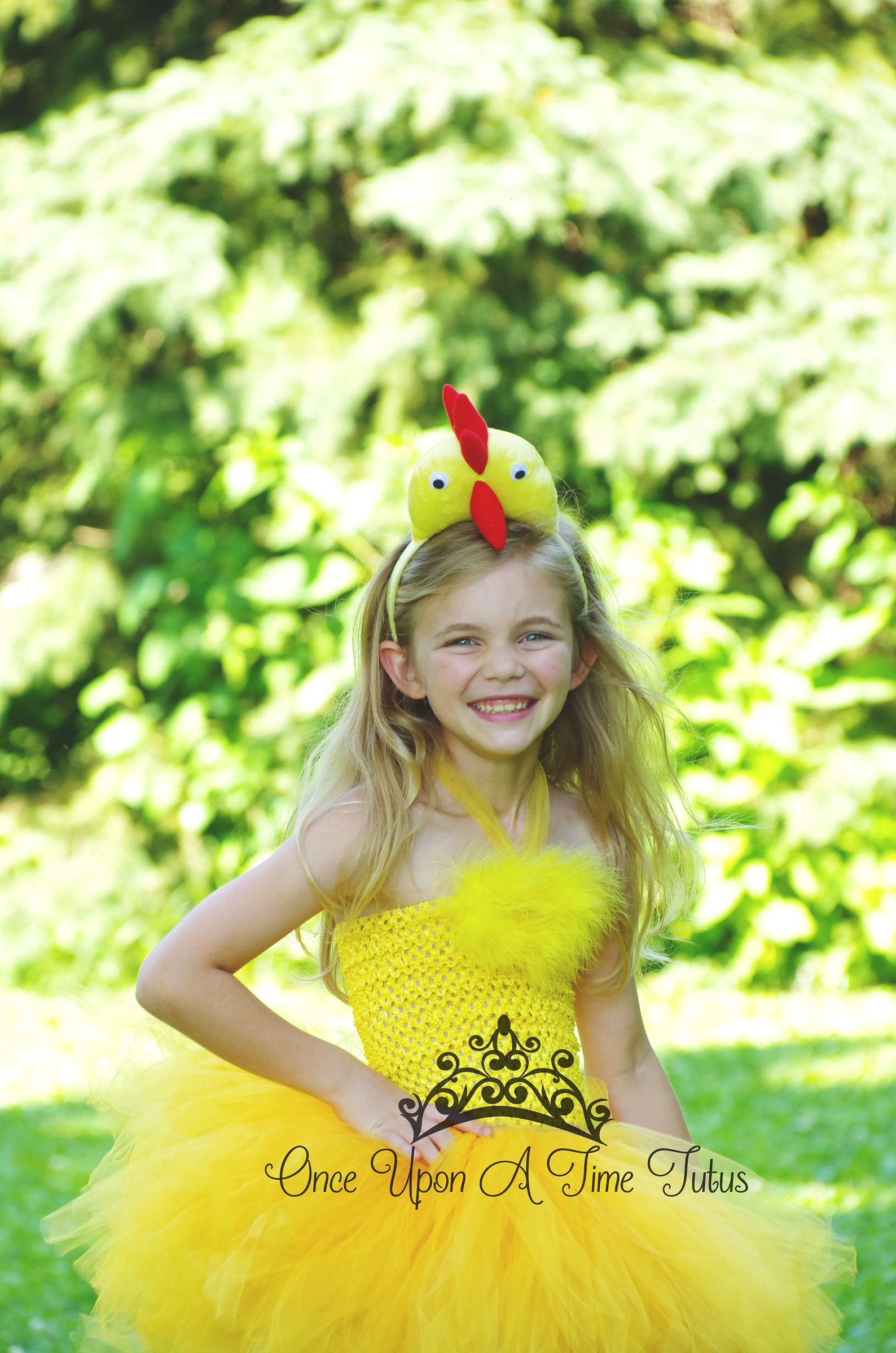 Chicken Costume, Yellow Chicken Tutu Dress, Little Girls Costume, Baby ...