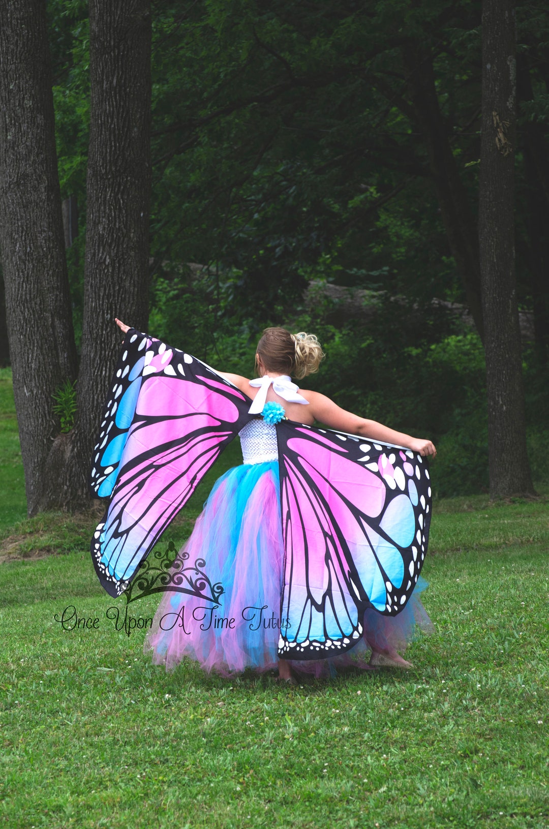 Pink Blue Butterfly Costume, Girls Butterfly Dress, Toddler Butterfly ...