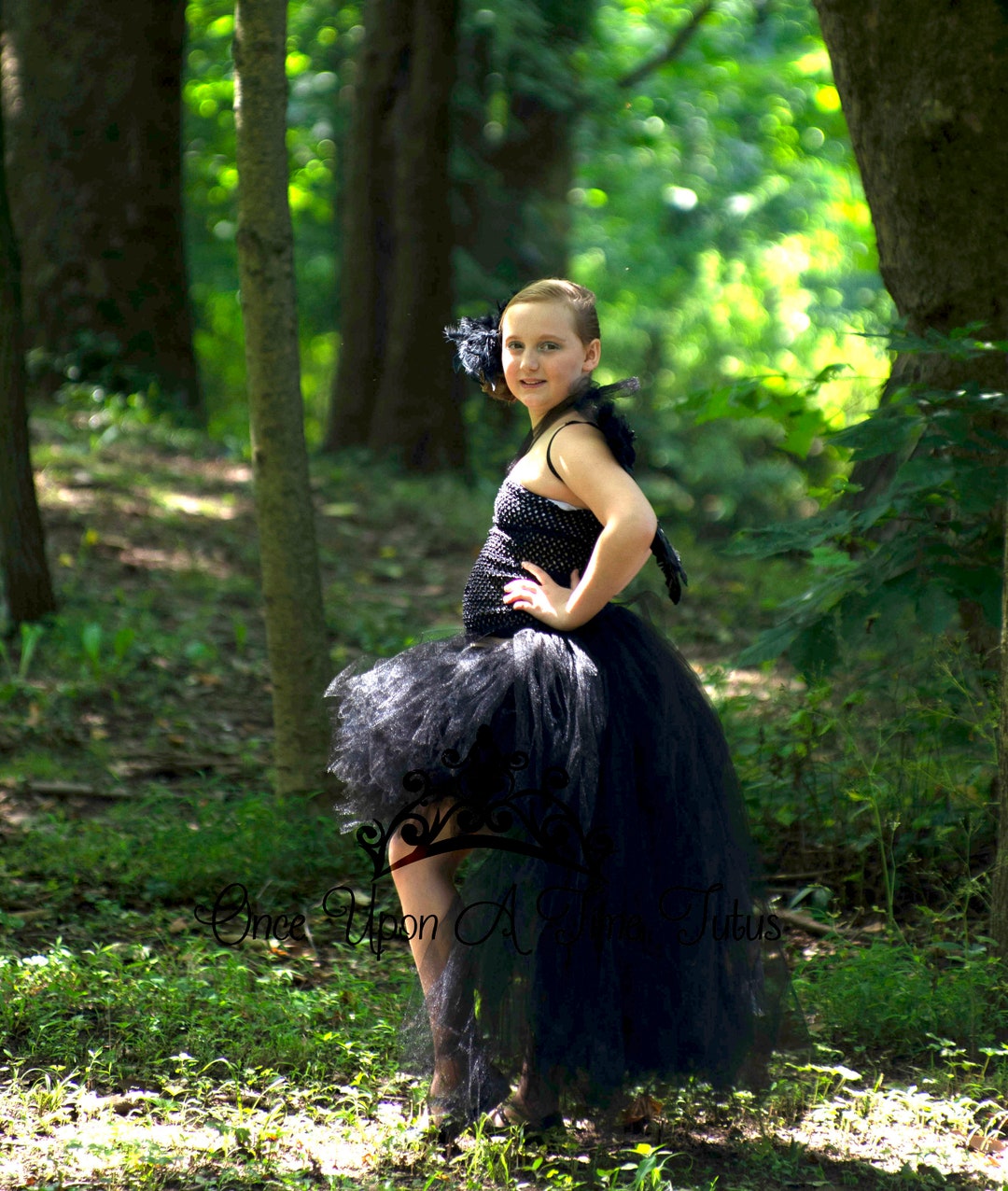 Black Bird Costume, Black Crow Costume, Girls Vulture Dress, Kids ...