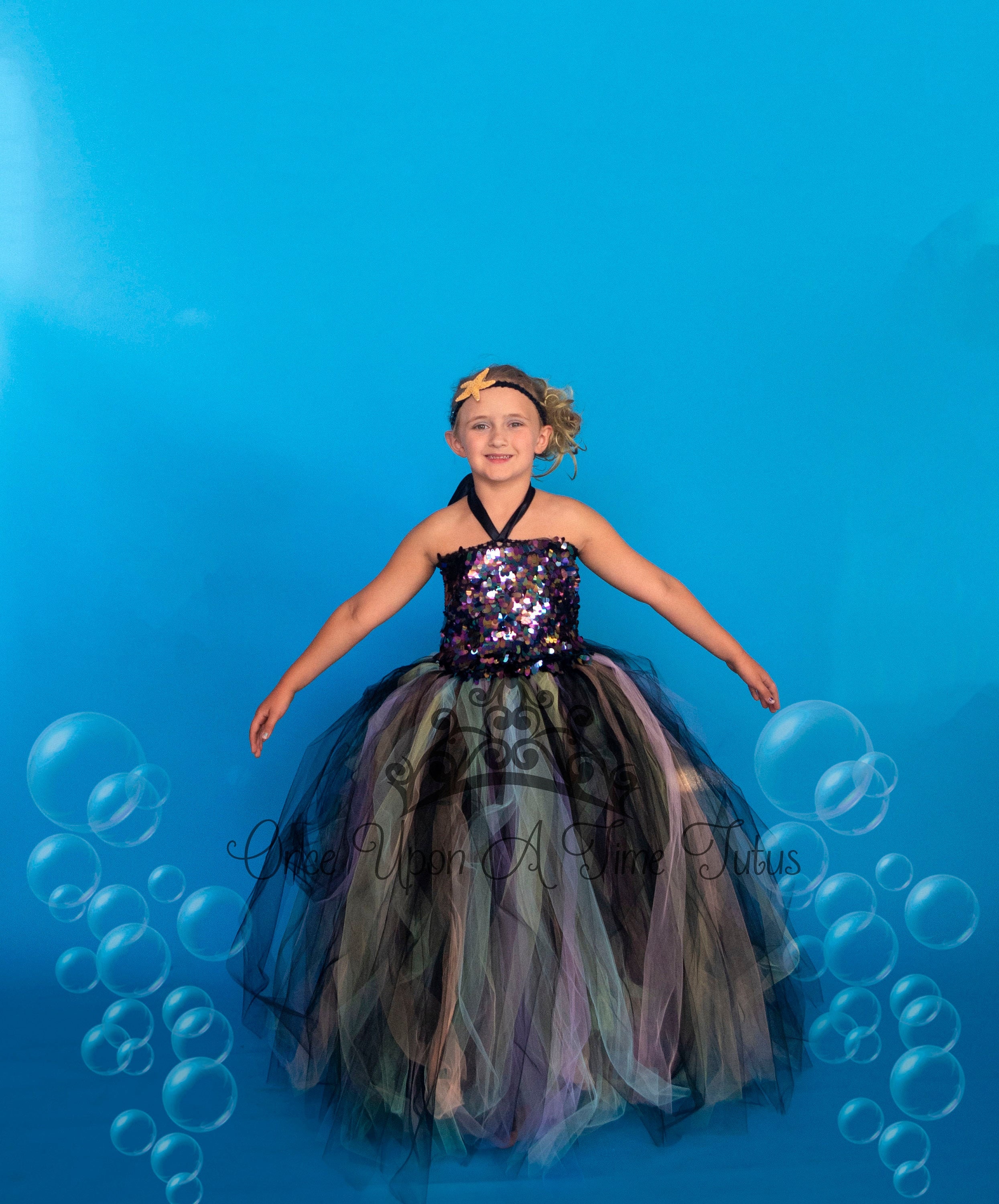 Kids Evil Mermaid Costume
