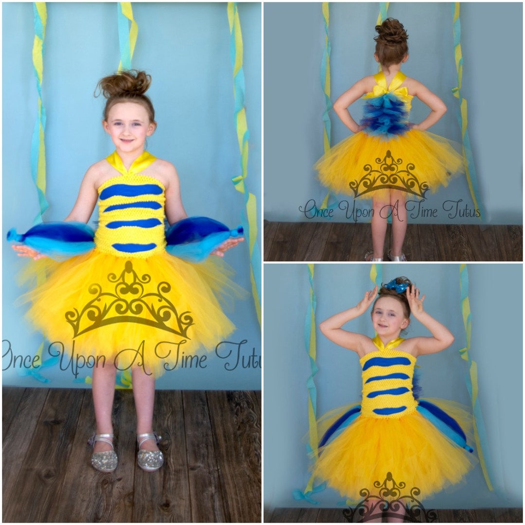 Blue Yellow Fish Tutu, Kids Fish Costume, Child Halloween Costume ...