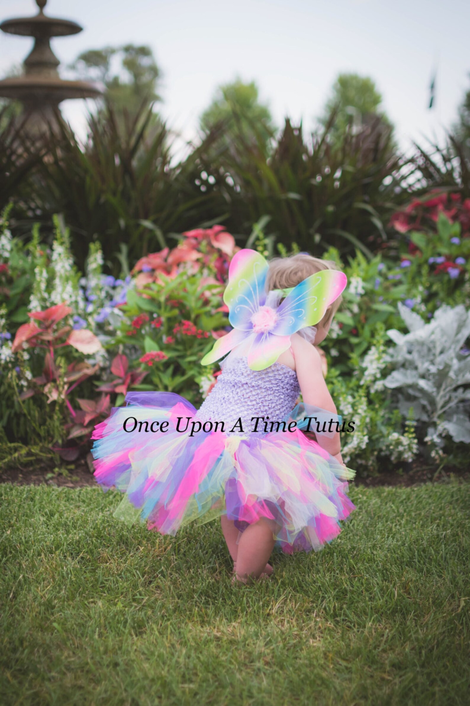 Rainbow Butterfly Halloween Costume Girls Fairy Tutu Dress | Etsy