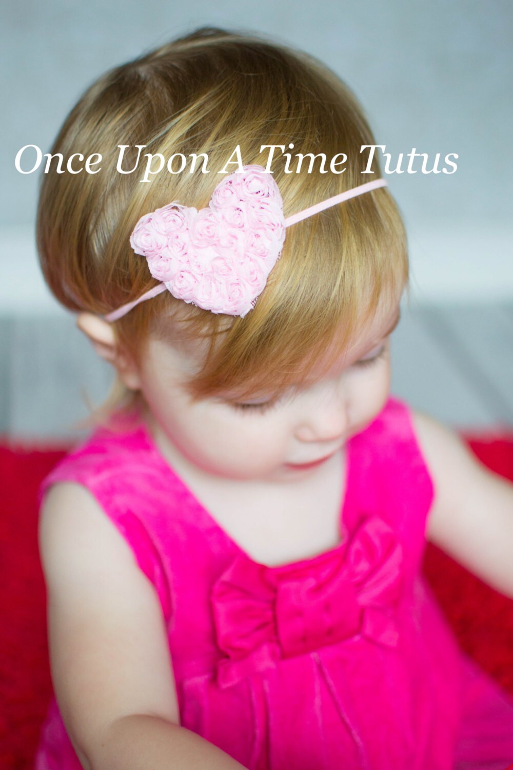 Valentines Day Headband Valentines Day Hair Bow Pink Heart - Etsy