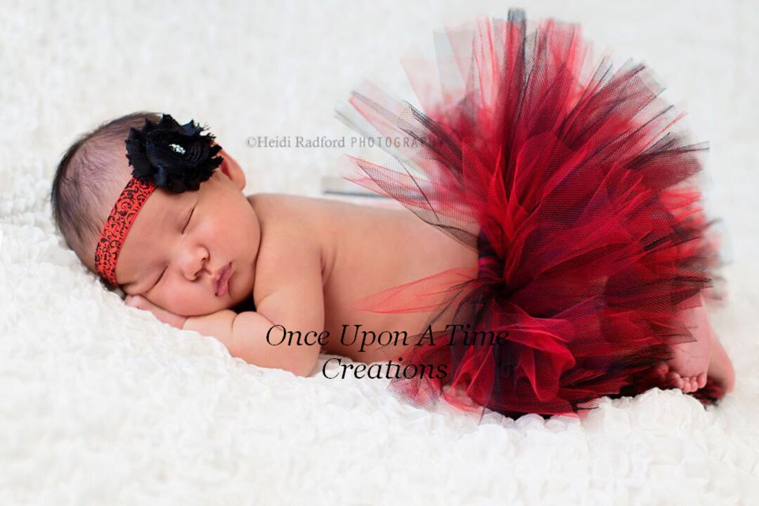 Red Black Tutu Newborn Tutu Baby Tutu 1st Birthday Tutu - Etsy
