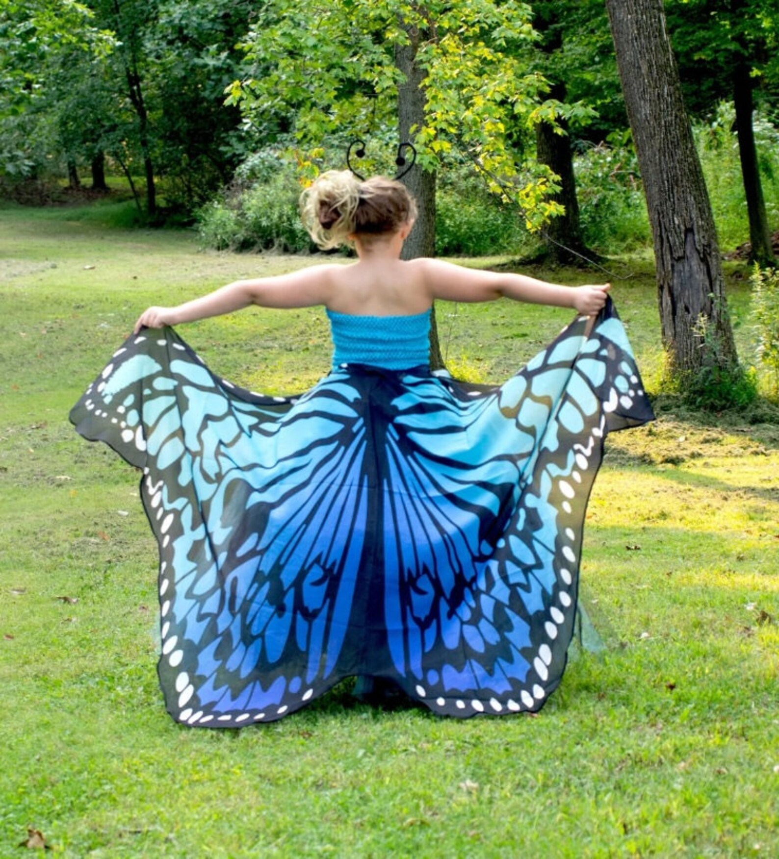 Blue Butterfly Costume Girls Butterfly Dress Toddler - Etsy