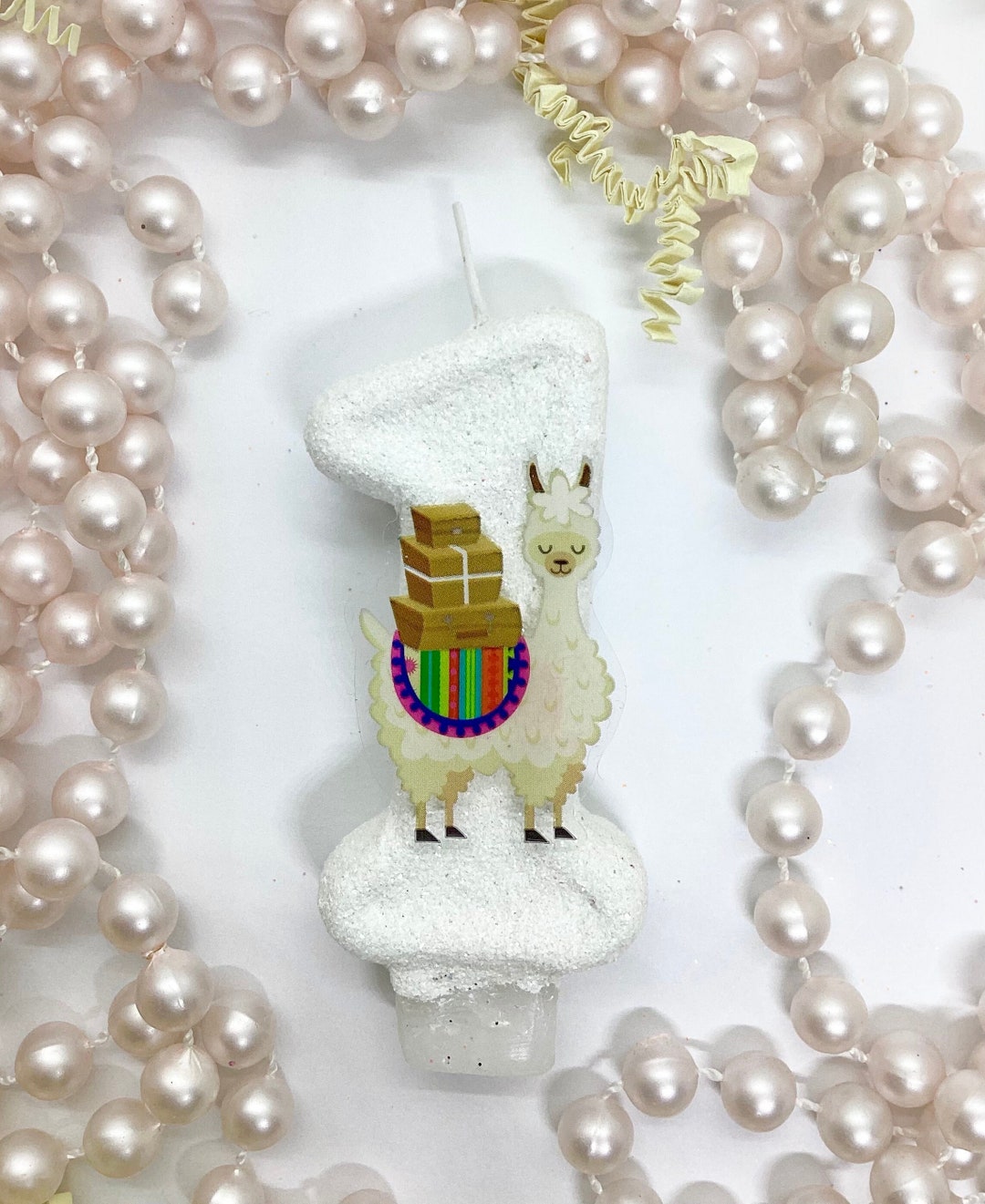 Llama Birthday Candle, Alpaca Party Decor, 1st Birthday Party Decor ...