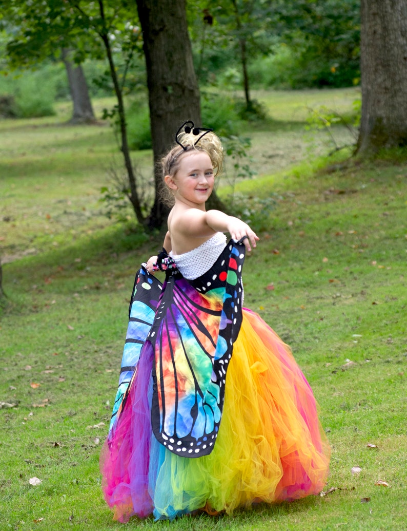 Rainbow Butterfly Costume, Girls Butterfly Dress, Child Butterfly ...