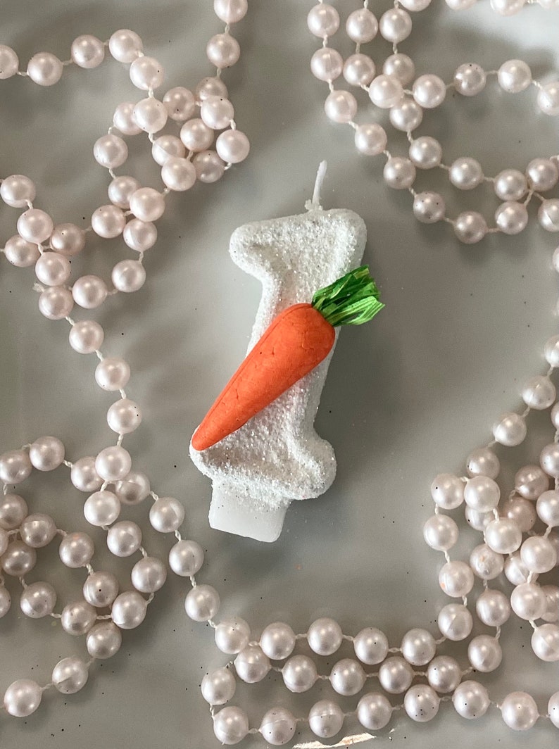 Carrot Birthday Candle, Easter Party, Spring, Girls Party Decor ...