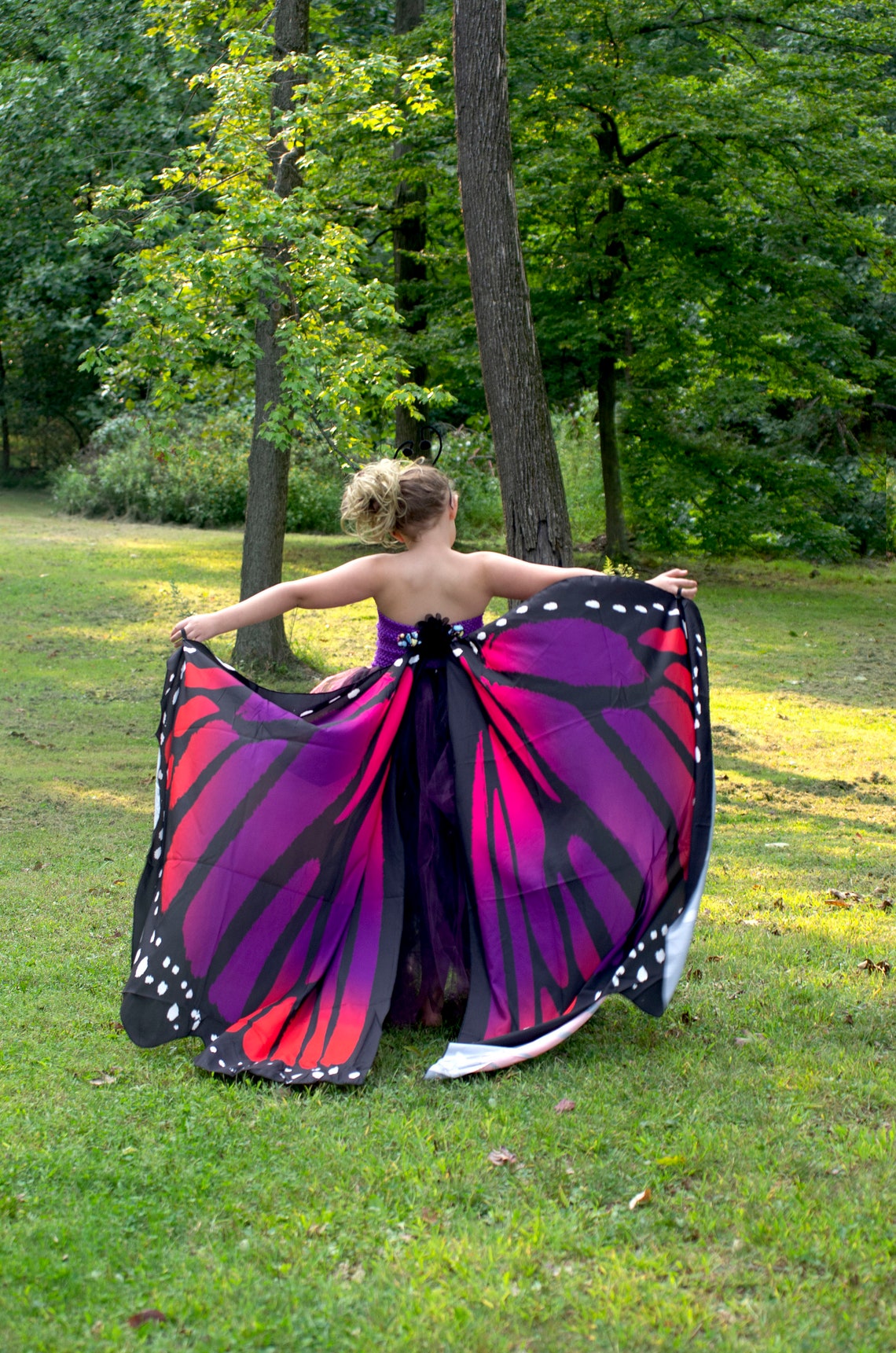 Purple Pink Butterfly Costume Girls Monarch Butterfly | Etsy