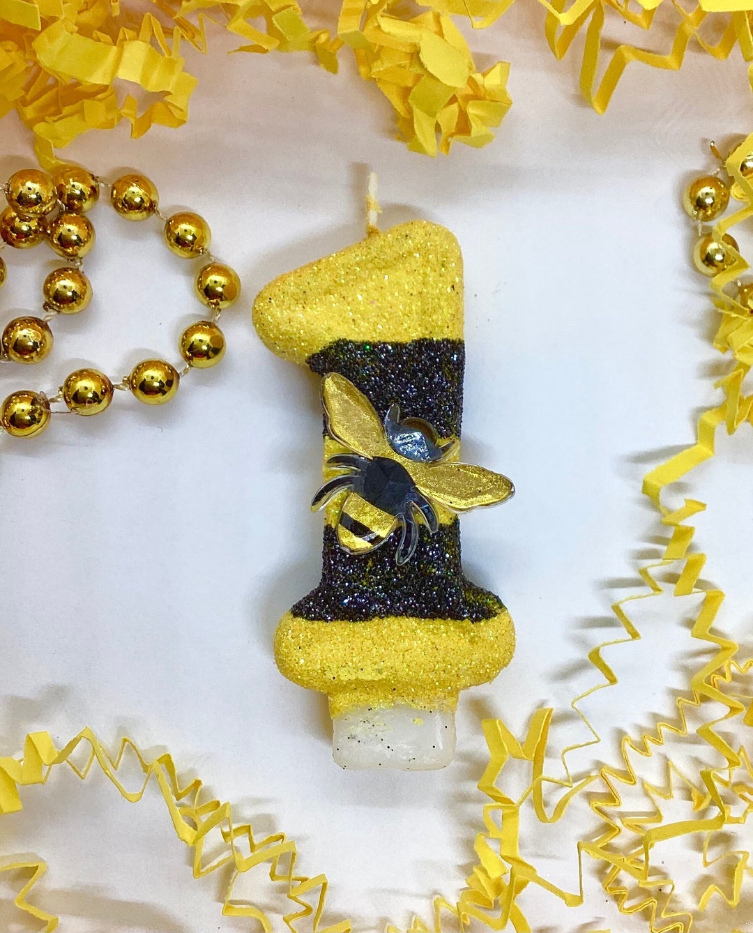 Bee Birthday Candle, Bumblebee Party Decor, Bumble Bee Party Decor ...