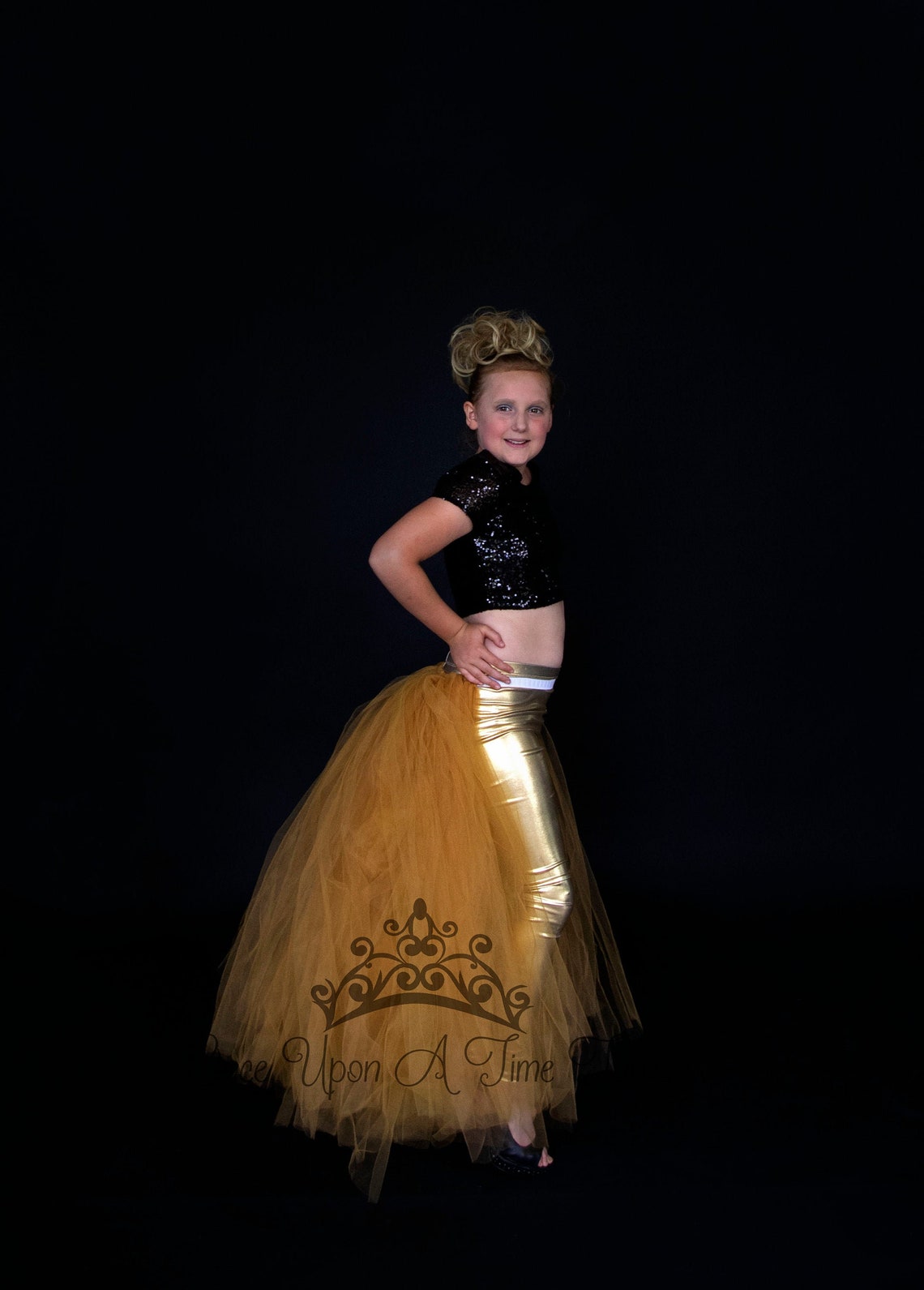 Gold Open Front Tutu Half Tutu Skirt Waist Cape Tutu - Etsy