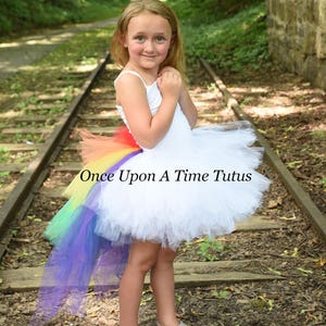 Rainbow Cloud Tutu, Unicorn Costume, Halloween Costume, Adult Unicorn Tutu, Kids Tutu, High Low ...