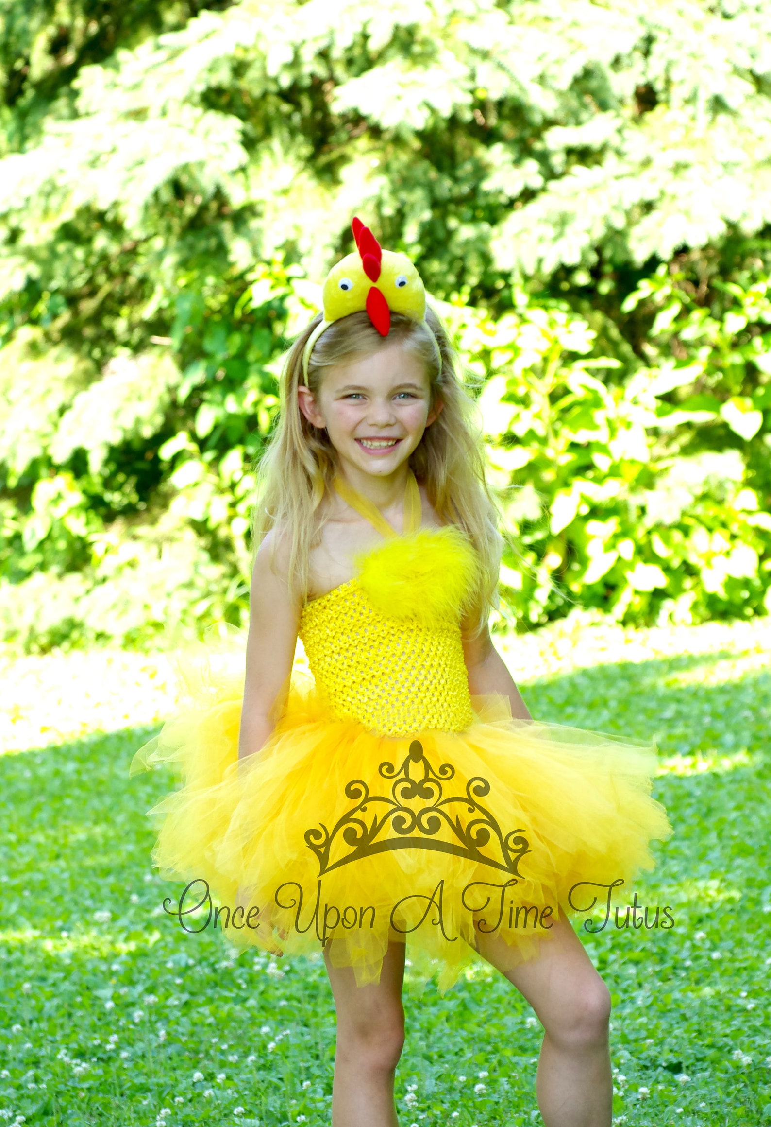 Chicken Costume, Yellow Chicken Tutu Dress, Little Girls Costume, Baby ...
