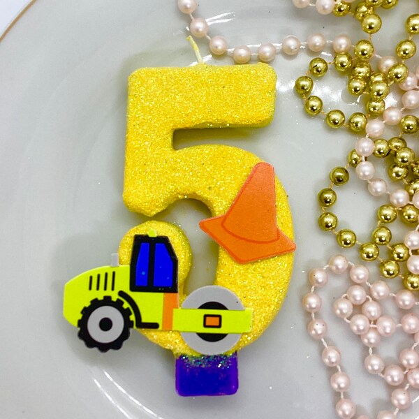 Construction 4th Birthday Cake Topper - Etsy