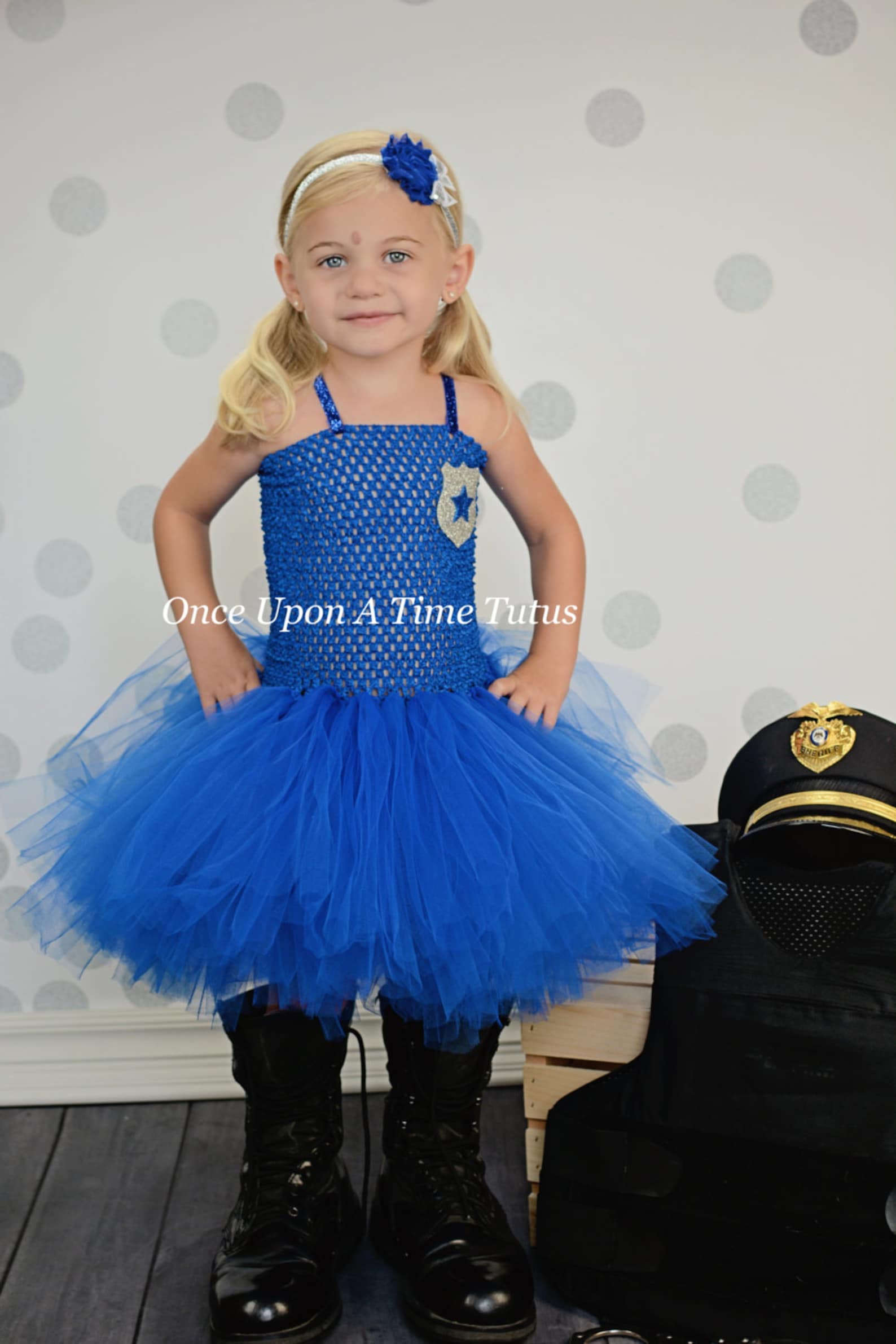 Police Officer Tutu Dress Cop Halloween Costume First - Etsy