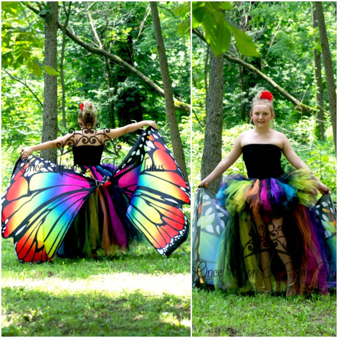 Rainbow Butterfly Costume Girls Butterfly Dress Toddler - Etsy