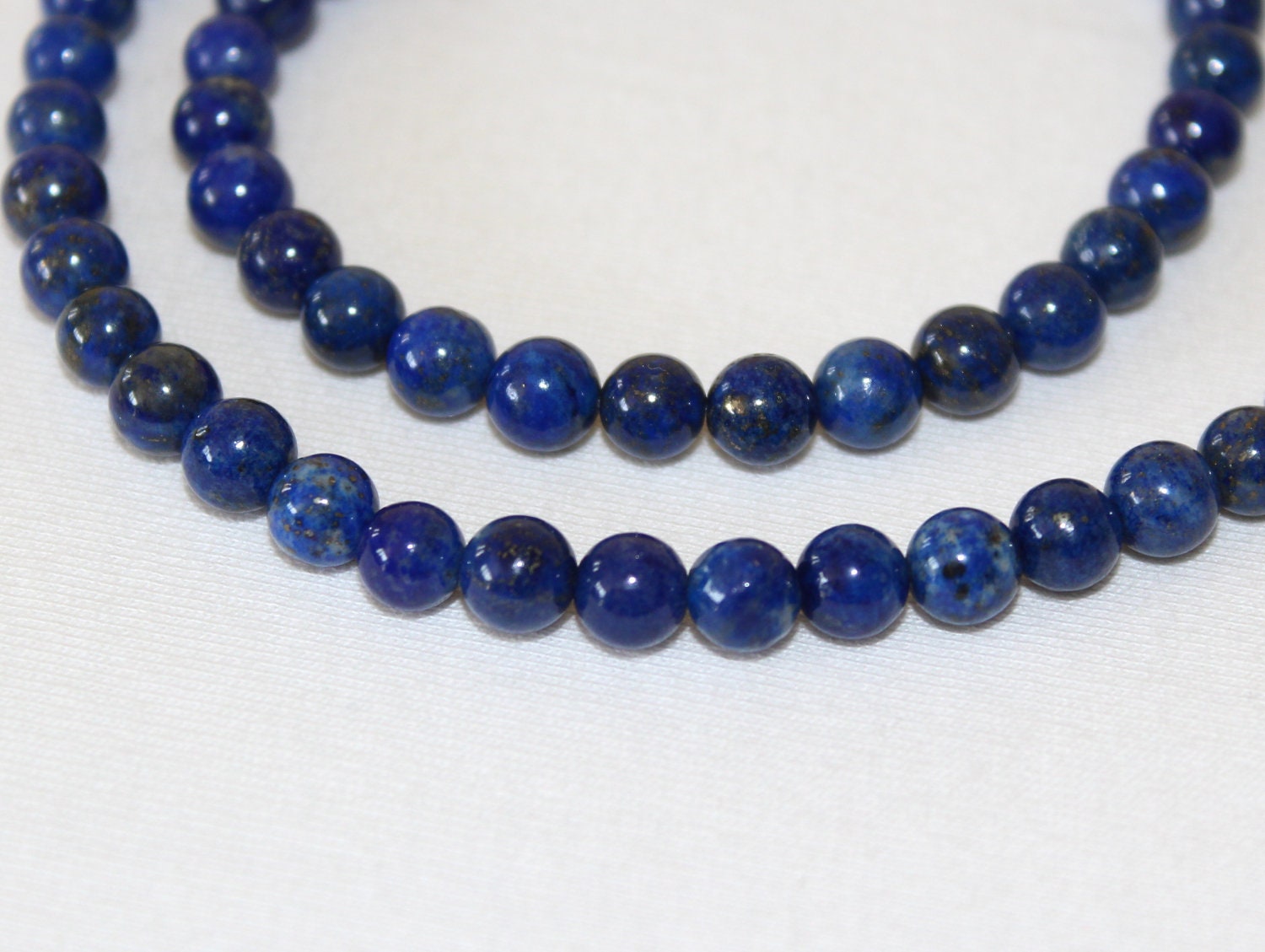 Natural Lapis Lazuli Necklace. Grade 'A' Lapis Beads - Etsy