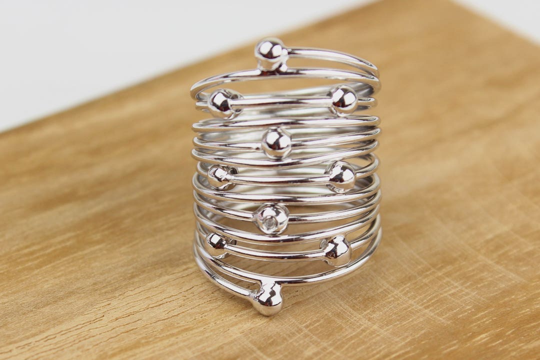 Diamond Ring. Spring Ring With Diamond Accent. Mapenzigems - Etsy