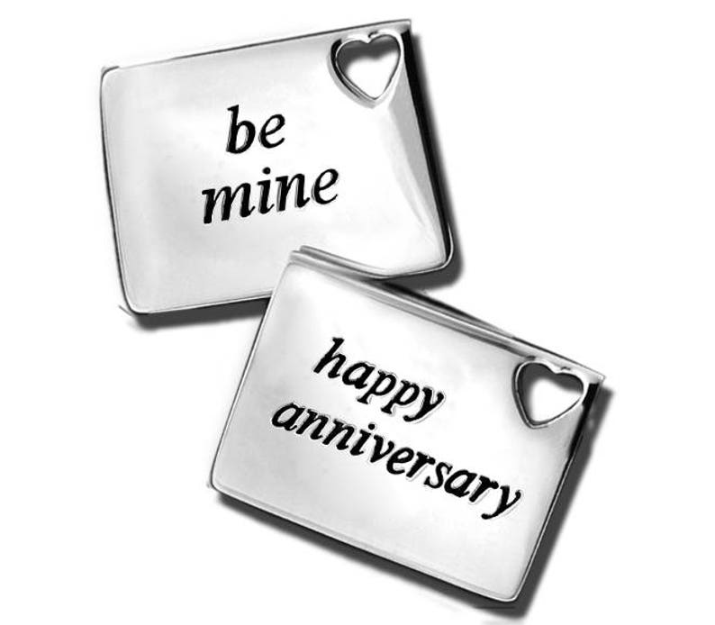Sterling Silver Diamond Message Pendant THANK YOU Love - Etsy