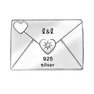 Sterling Silver Diamond Message Pendant THANK YOU - Love Letter ...