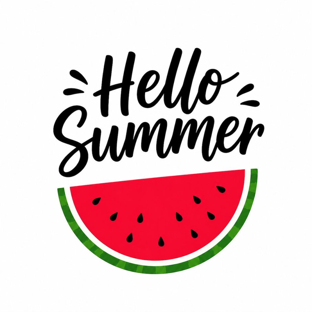 Summer Watermelon SVG PNG | Tropical Sublimation Clipart Digital ...