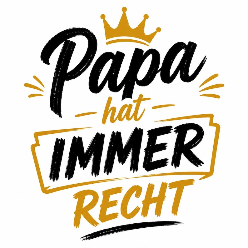 German Papa SVG PNG | Papa Hat Immer Recht Quote T-shirt Design - Etsy