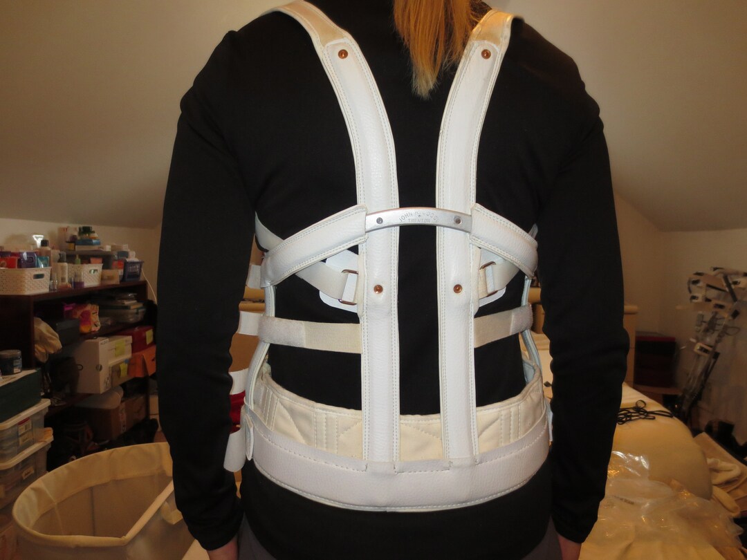 New Polio Knight Taylor Leather and Metal Orthopedic Back Brace - Etsy