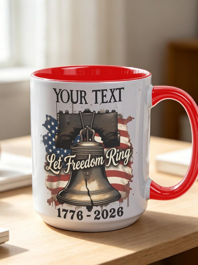 Custom America 250th Anniversary Commemorative Mug, Personalized Coffee ...