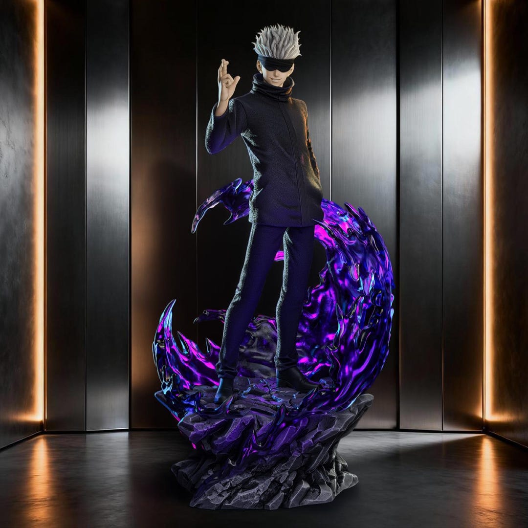 Infinity Curse Sorcerer STL Statue + Bust | Iconic Overpowered Anime ...