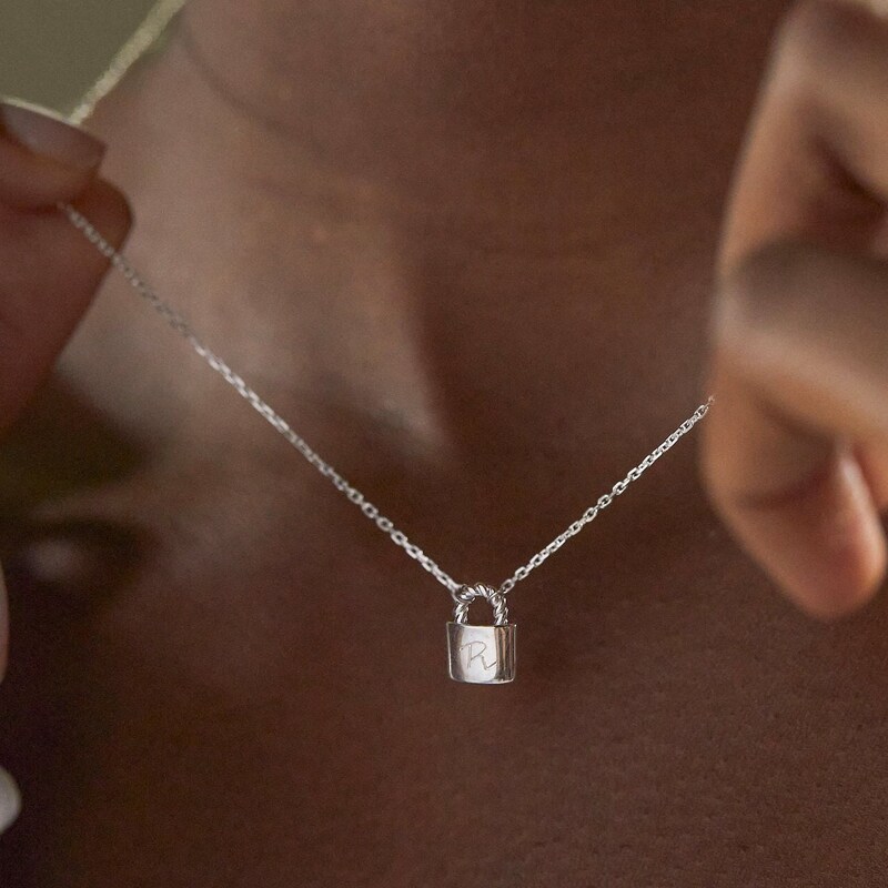 Padlock Necklace - Etsy