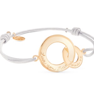 Personalized Intertwined Bracelet, Braid Bracelet With Interlocking ...