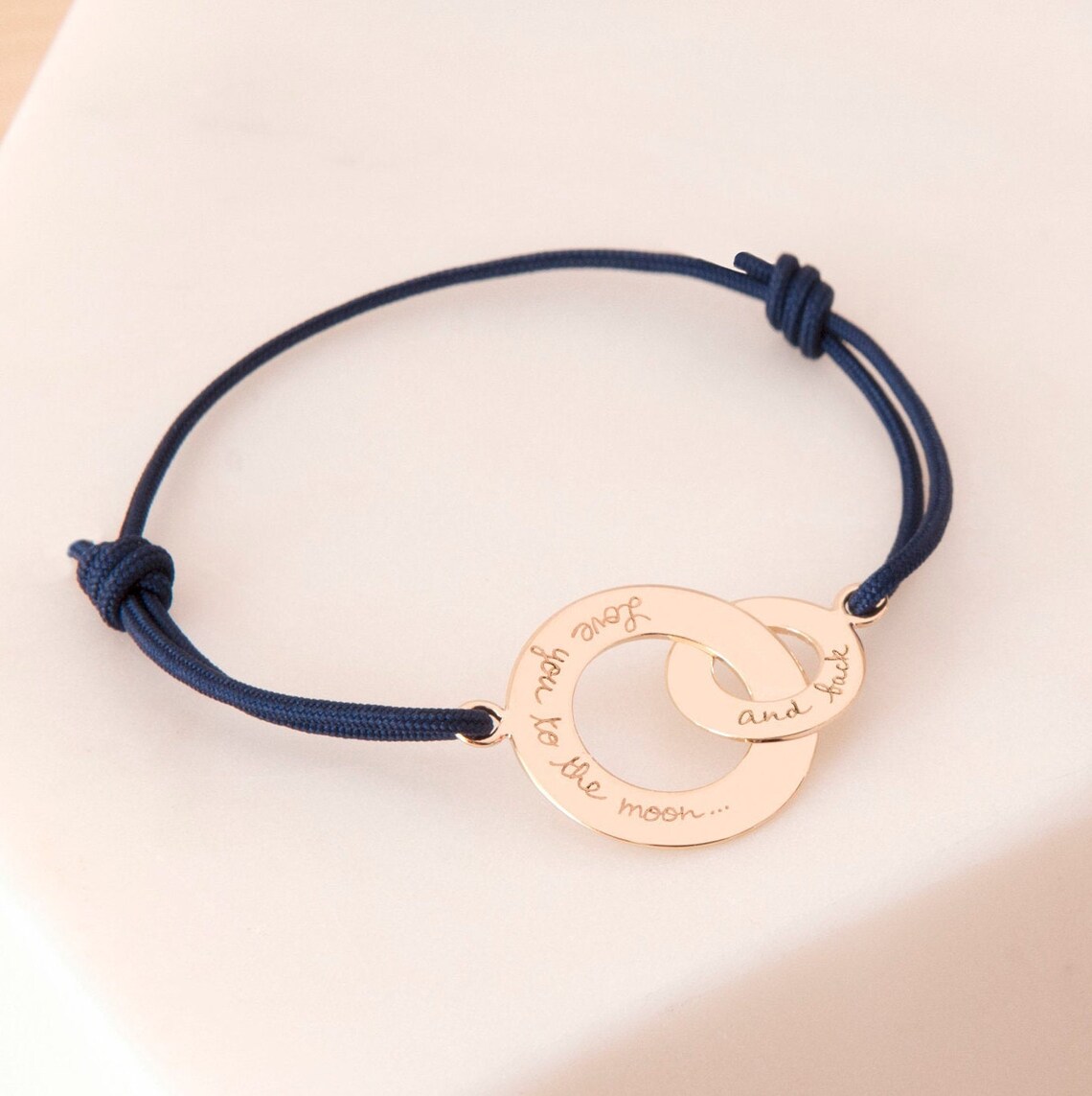 Personalized Intertwined Bracelet Braid Bracelet With | Etsy