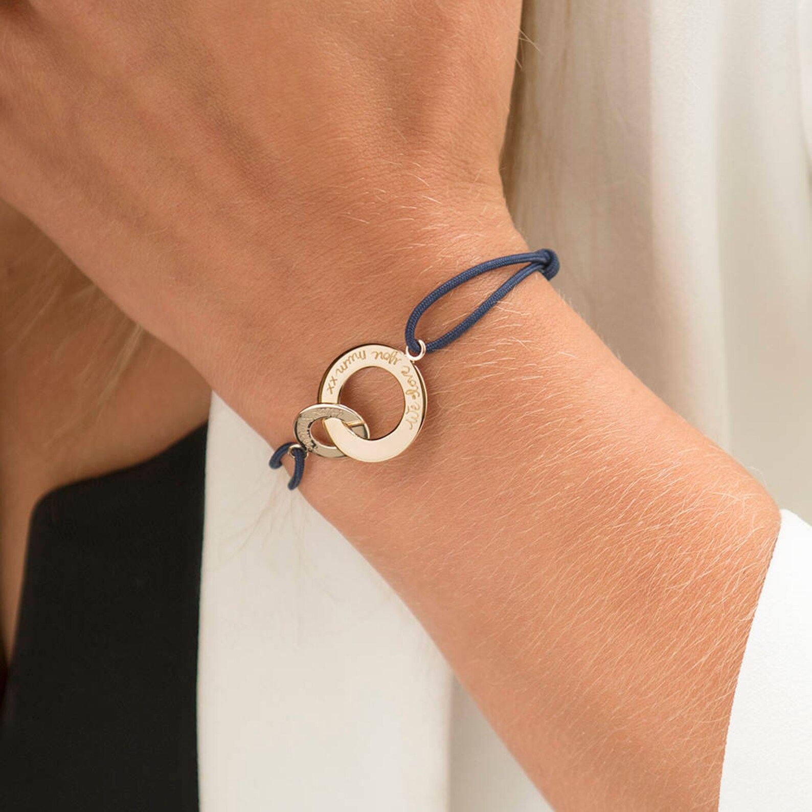 Personalized Intertwined Bracelet Braid Bracelet With - Etsy UK