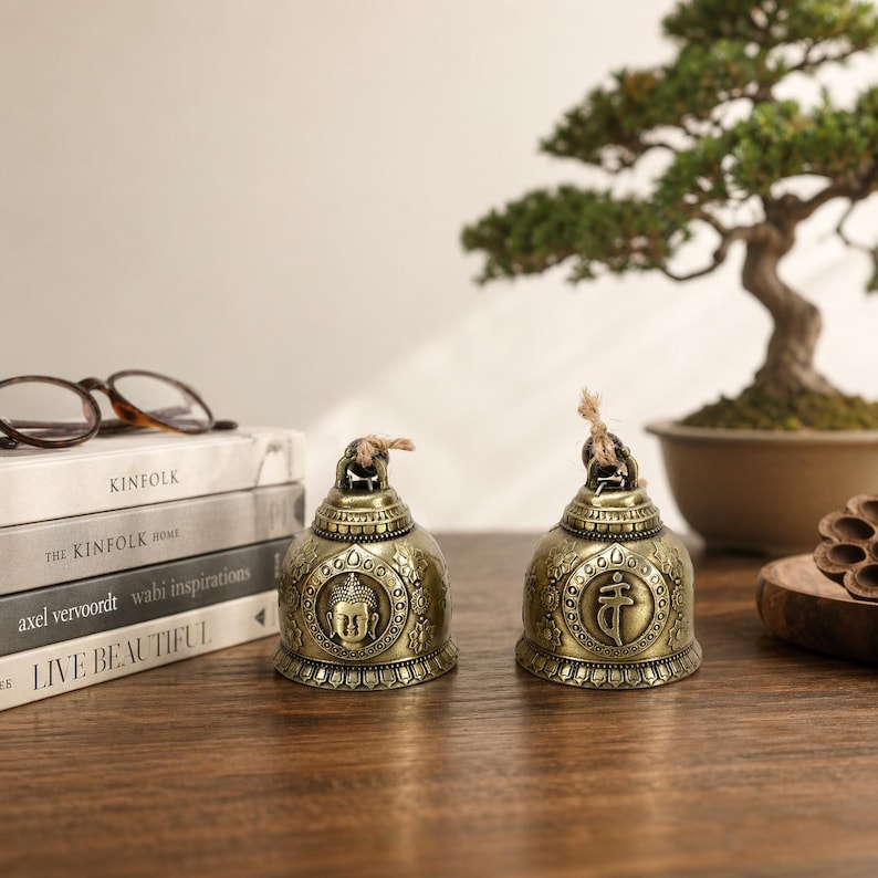Feng Shui Buddha Bell Wind Chime: Lucky Hanging Decor for Home, Car ...