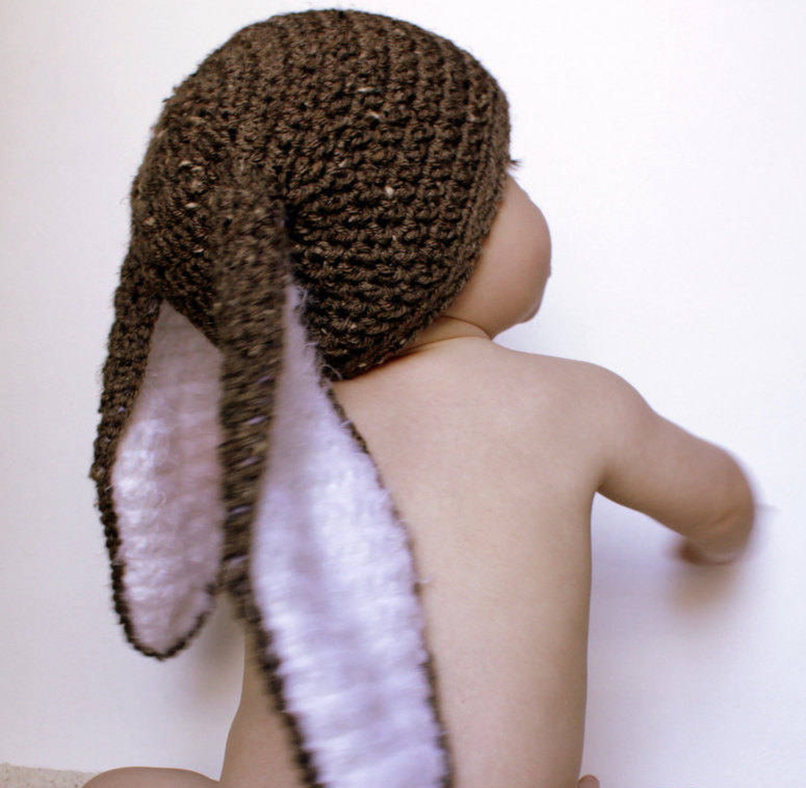 CROCHET PATTERN: Big Floppy Ear Bunny Rabbit Beanie/ Hat. Baby, Toddler ...