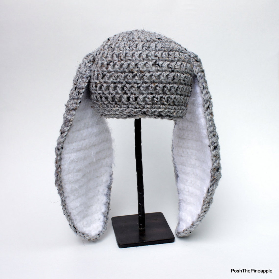 CROCHET PATTERN: Big Floppy Ear Bunny Rabbit Beanie/ Hat. Baby, Toddler ...