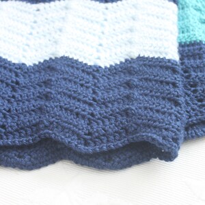 Crochet Blanket Pattern Ripple Waves Throw - Etsy