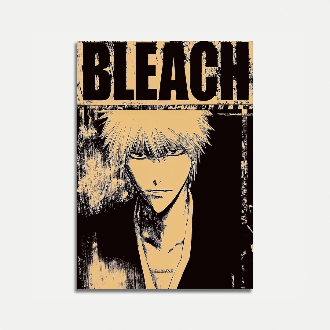 Bleach Anime Poster - Ichigo Kurosaki Poster - Etsy