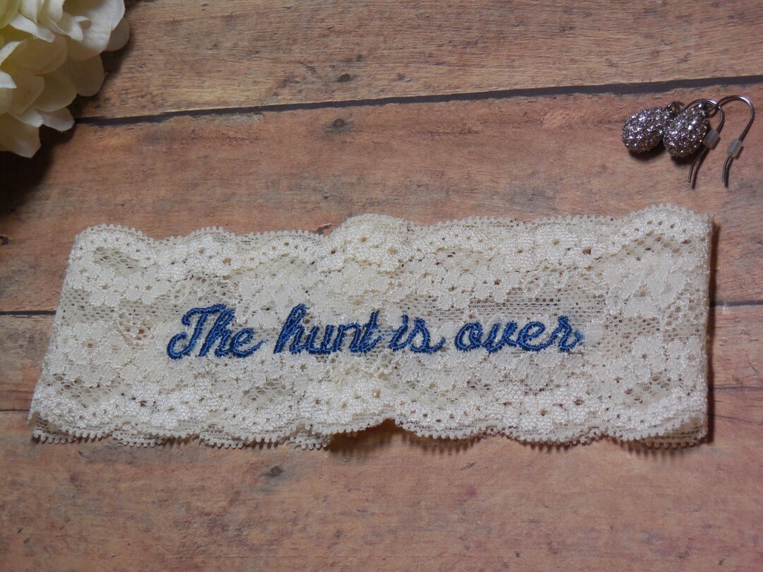 Blue Garter, Something Blue, Garter, Embroidered Garter, Rustic Garter ...